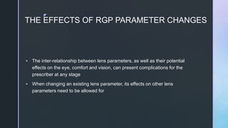 FITTING SPHERICAL RIGID GAS PERMEABLE CONTACT LENS | PPTX