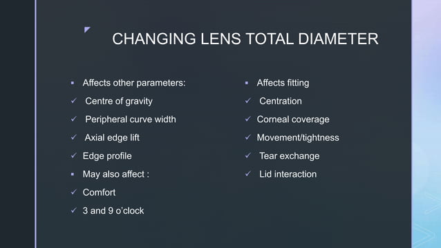 FITTING SPHERICAL RIGID GAS PERMEABLE CONTACT LENS | PPTX