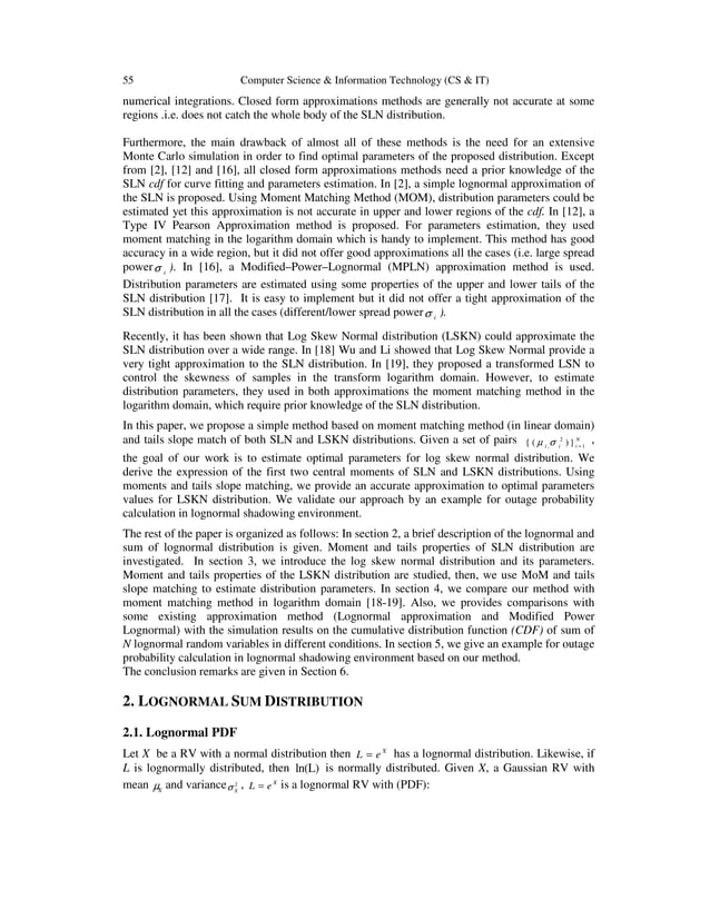 Fitting the log skew normal to | PDF | Computer Networking | Computing