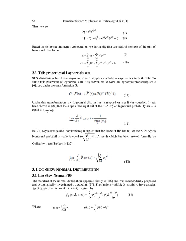 Fitting the log skew normal to | PDF | Computer Networking | Computing