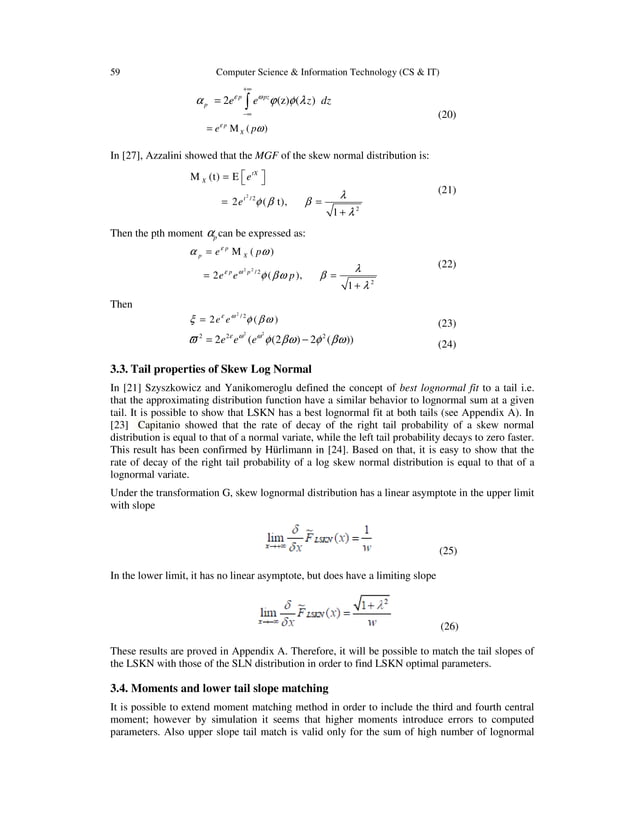 Fitting the log skew normal to | PDF | Computer Networking | Computing