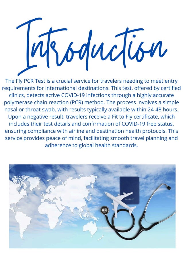 Fit to Fly PCR Covid Testing at our Clinic Near You | PDF