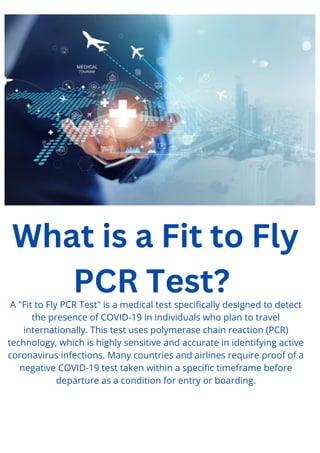 Fit to Fly PCR Covid Testing at our Clinic Near You | PDF