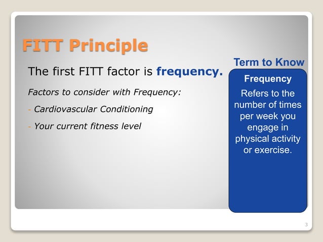 Fitt principle | PPTX | Fitness and Exercise | Healthy Living