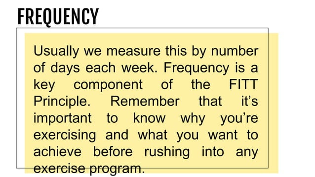 FITT Principle.pptx | Fitness and Exercise | Healthy Living