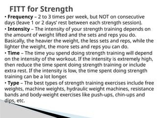 FITT PRINCIPLE Physical Education Lesson 2 | PPTX