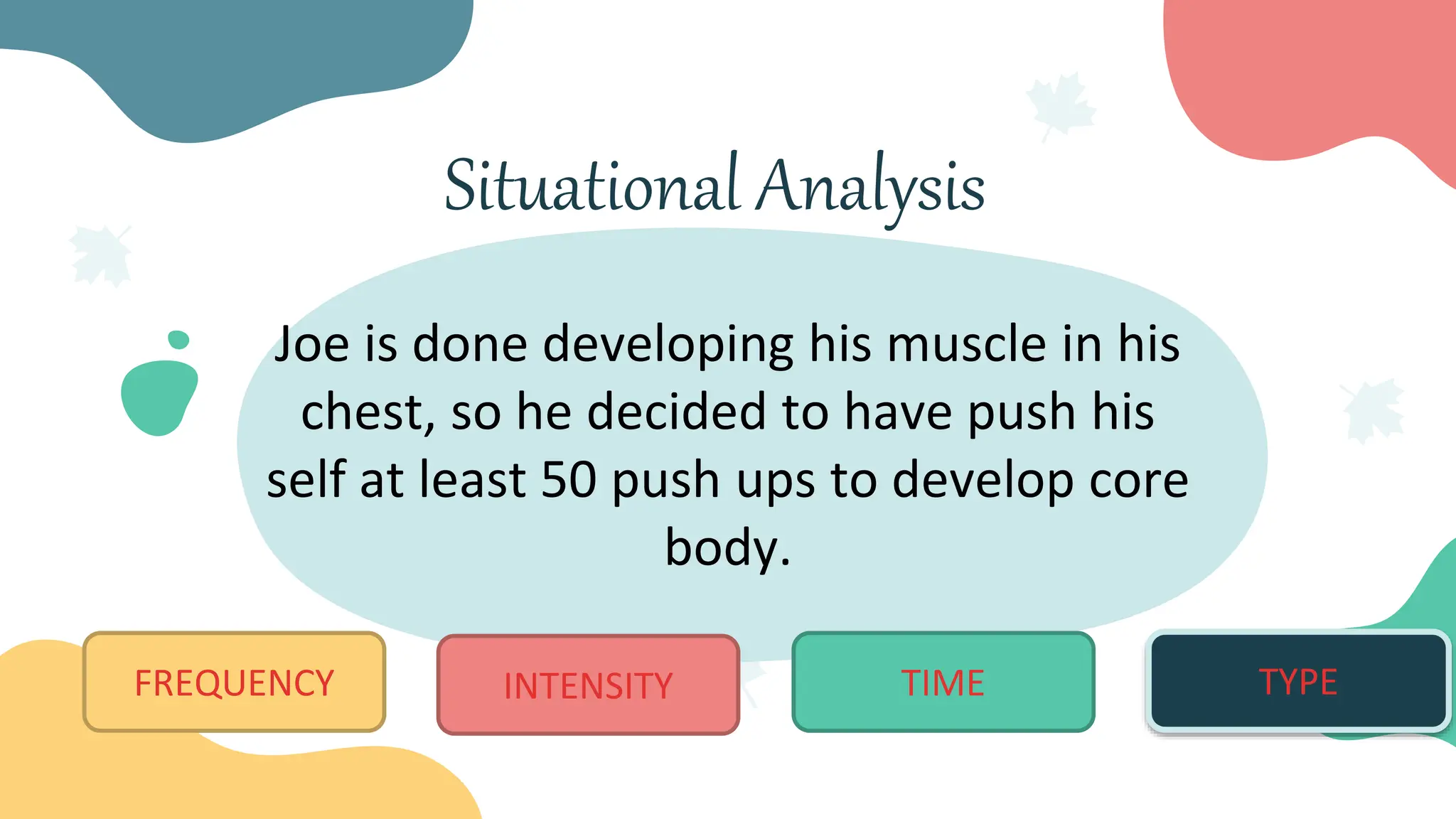 FITT PRINCIPLE THAT DEALS WITH PHYSICAL ACTIVITIES | PPTX | Participant ...