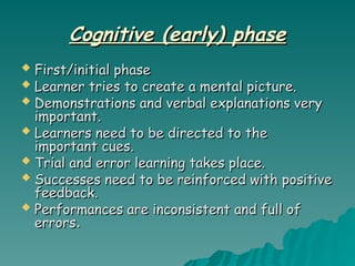 Fitts and Posner.ppt theory its uses types of learning phases | PPT