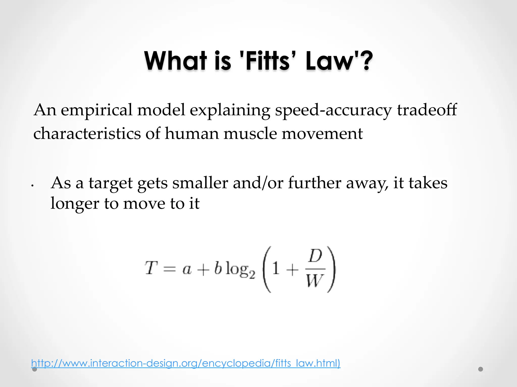 Fitts law | PDF