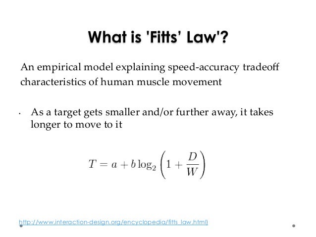 Fitts law