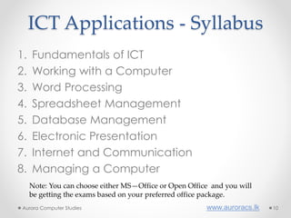 Introduction to FIT-UCSC @ Aurora | PPTX
