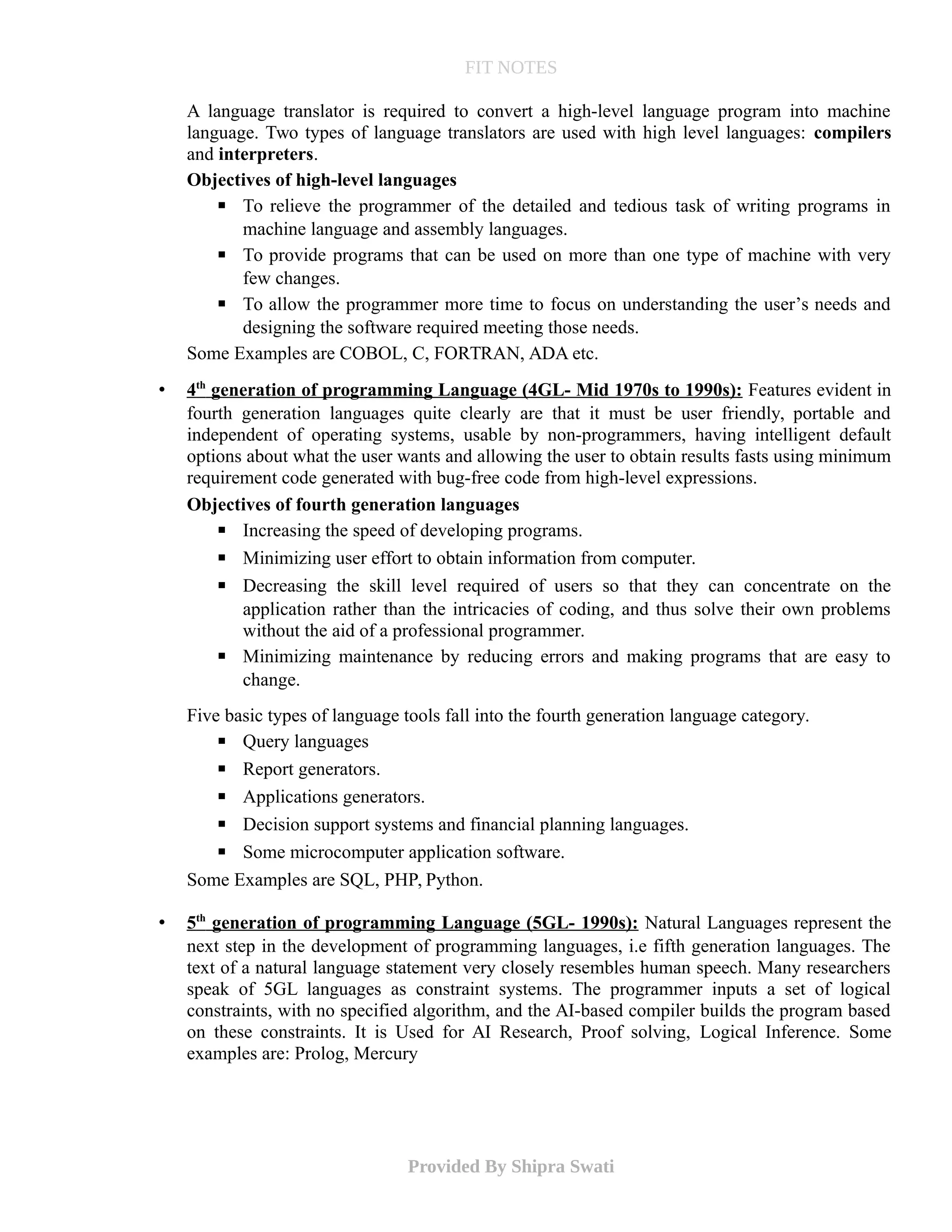 Fundamental of Information Technology - UNIT 6 | PDF