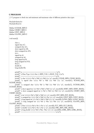 Fundamental of Information Technology - UNIT 7 | PDF
