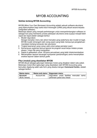 Fitur fitur-di- myob-1 | DOC