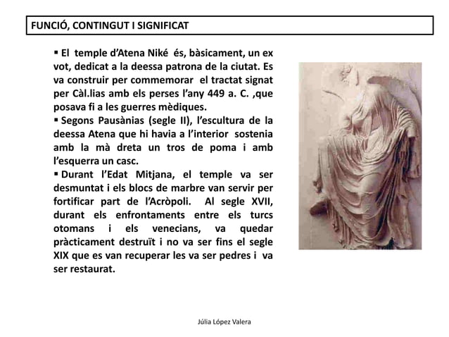 Fitxa 5 atena àptera o atenea niké | PPTX