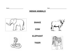 Indian Animals | DOC