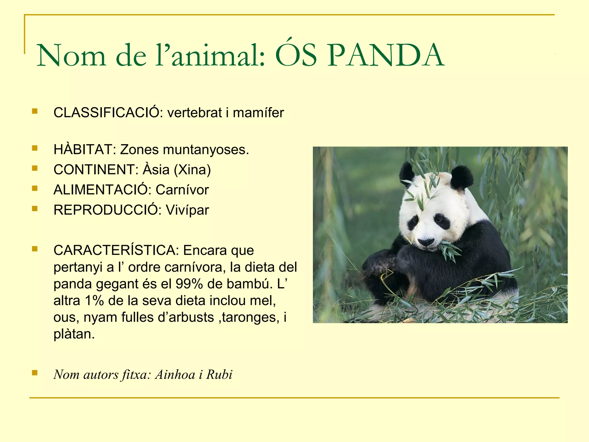 FITXA D'UN ANIMAL.3r 2013-2014 | PPT