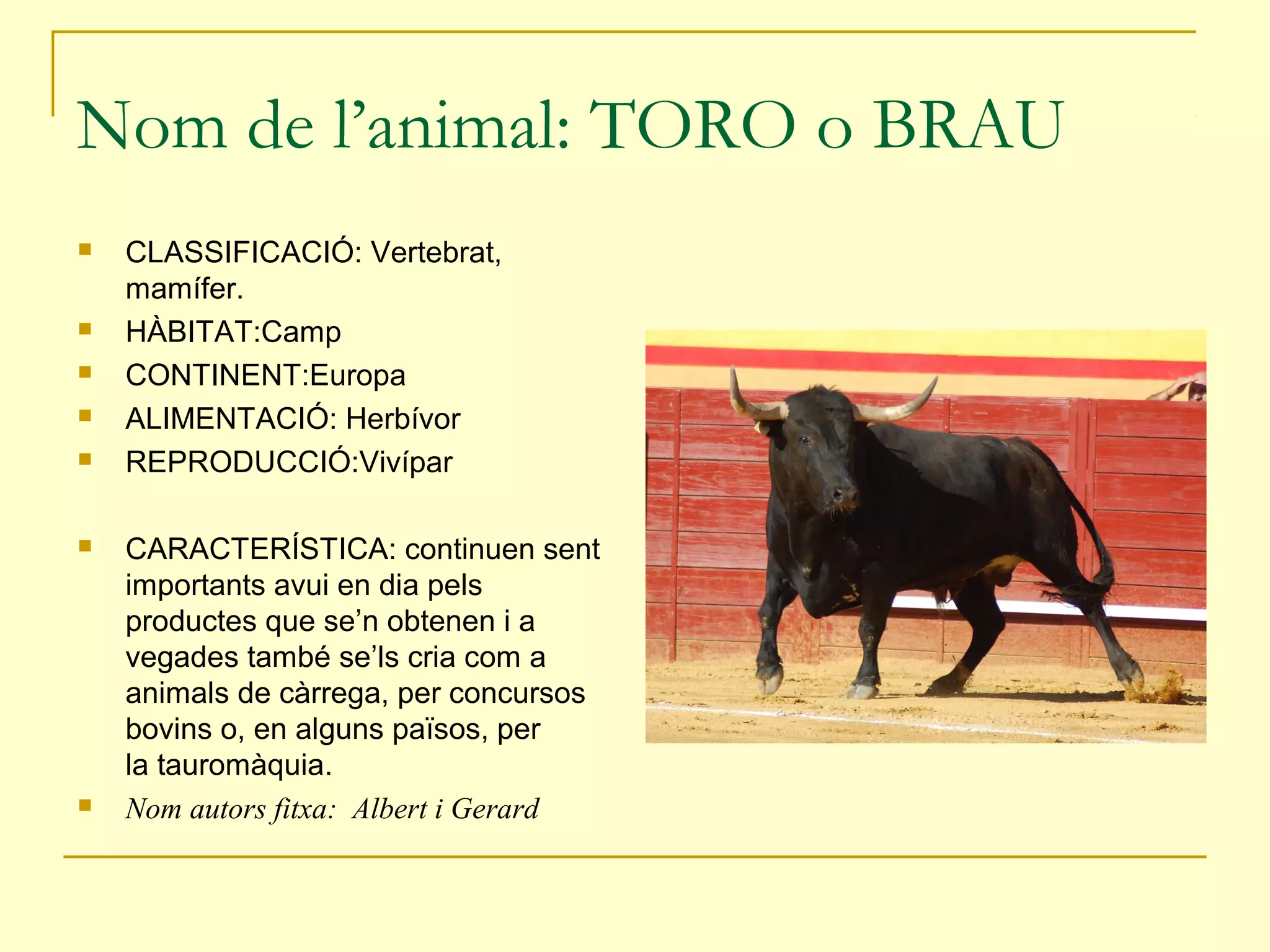 FITXA D'UN ANIMAL.3r 2013-2014 | PPT