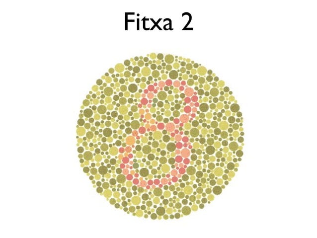 Test de daltonisme: Fitxes ishihara | PPT