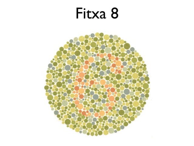 Test de daltonisme: Fitxes ishihara | PPT