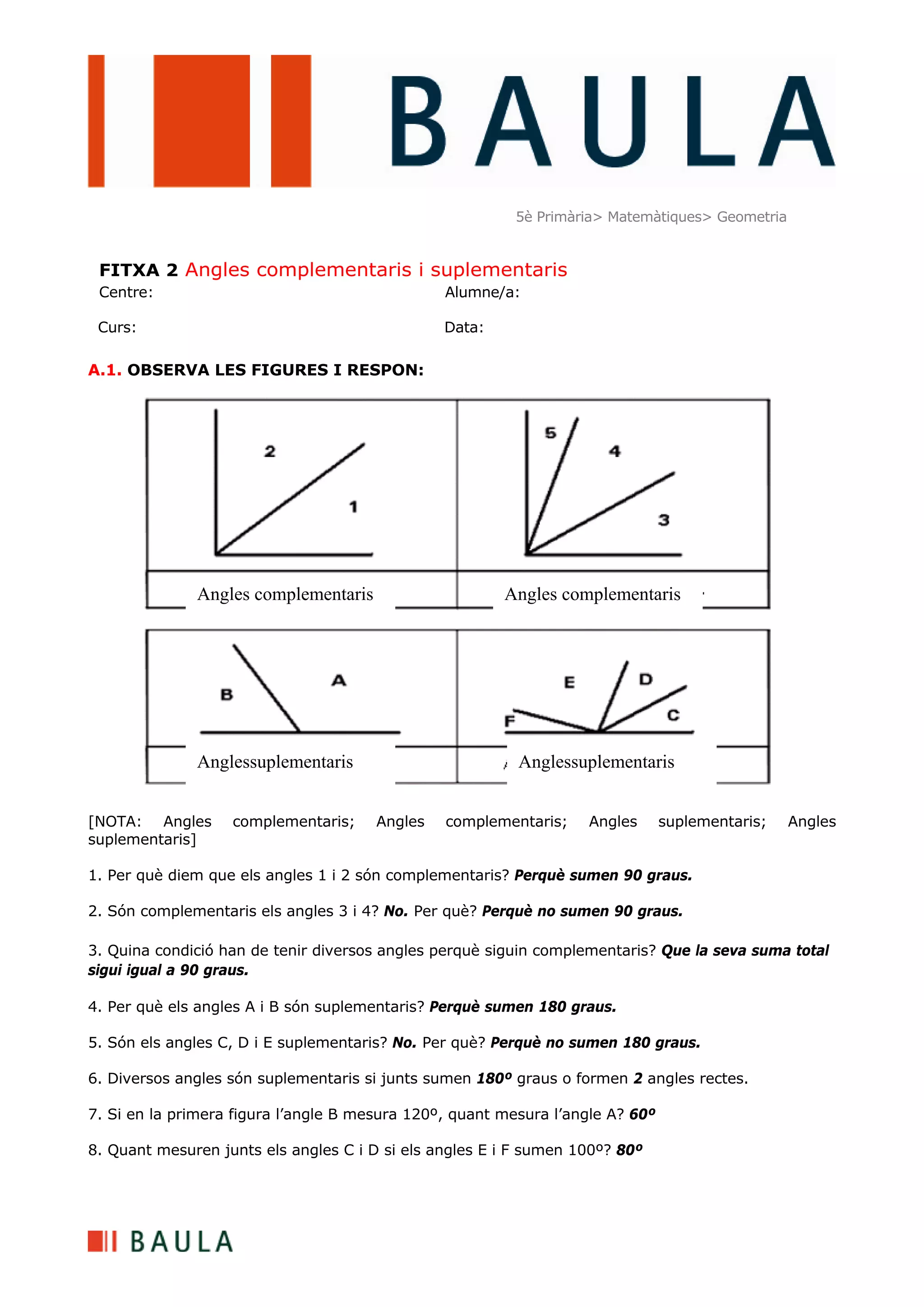 Fitxes mat 5e_geom_sol | PDF