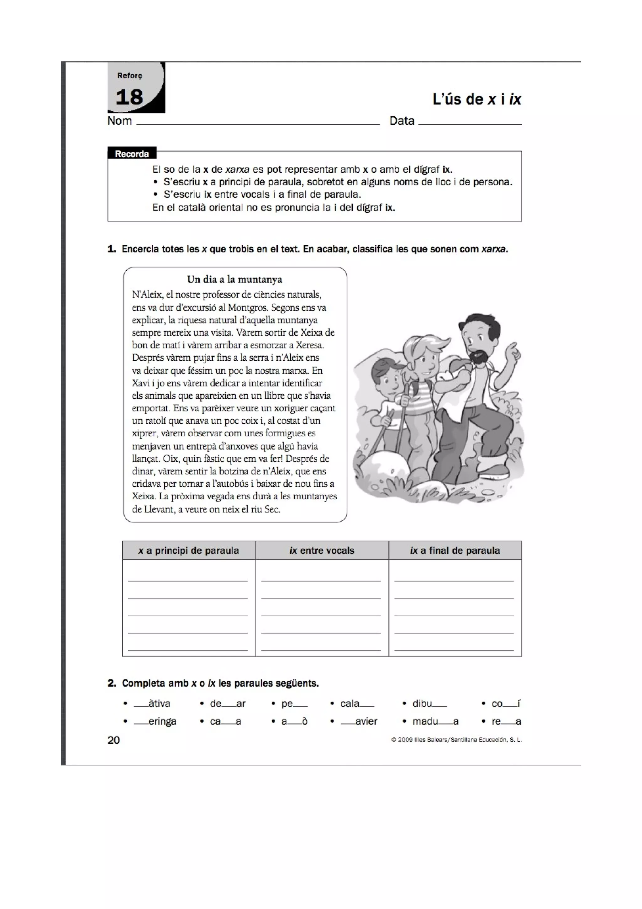 Fitxes repàs ortografia lexic | PDF