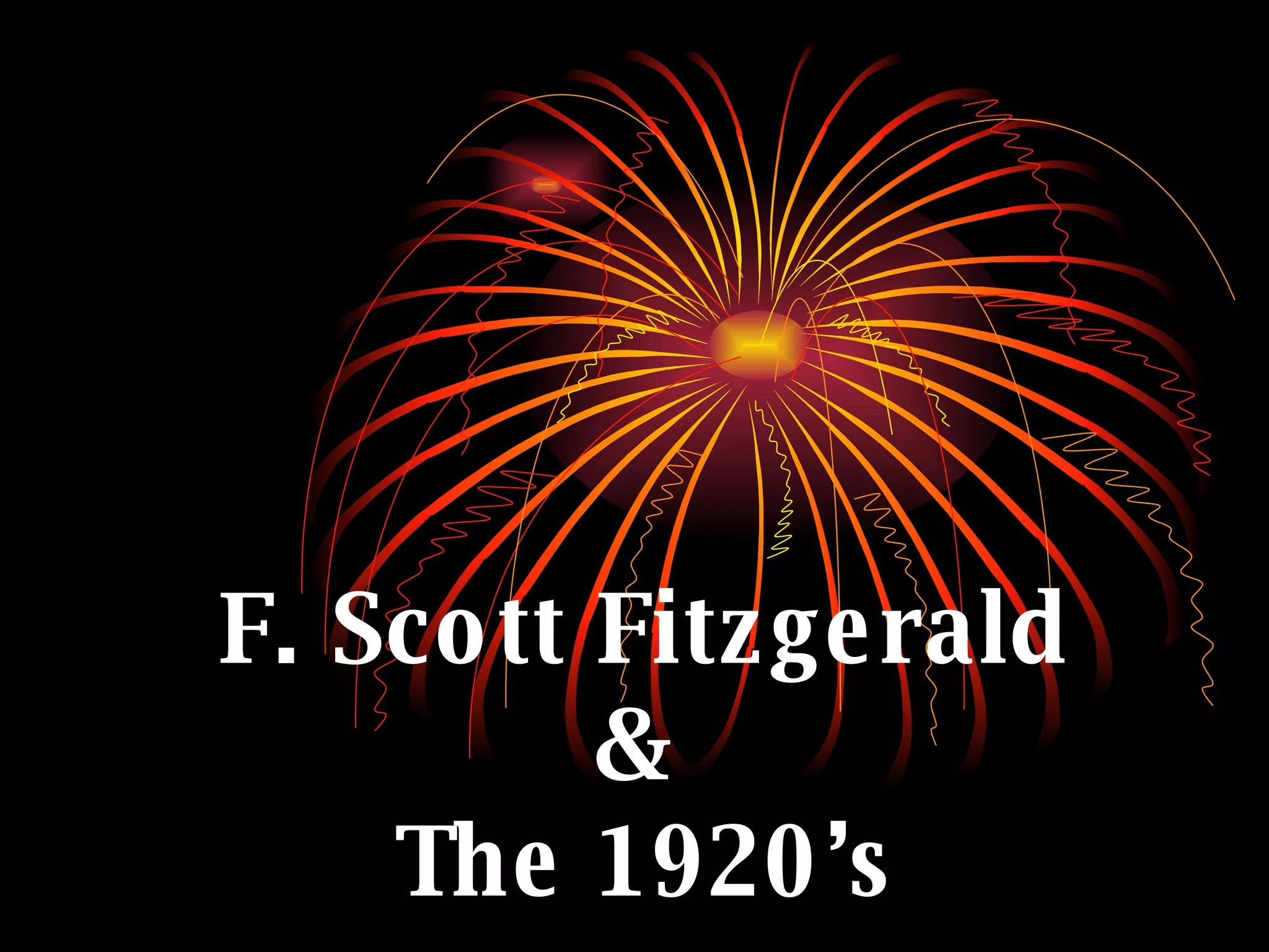 Fitzgerald & The 1920's | PPT