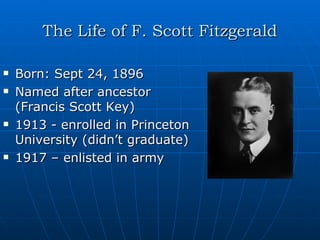 Fitzgerald & The 1920's | PPT | Alcoholic Beverages | Food & Drink