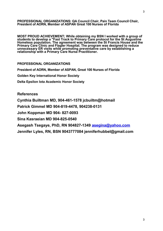 Fitzpatrick resume july, 2016 | PDF