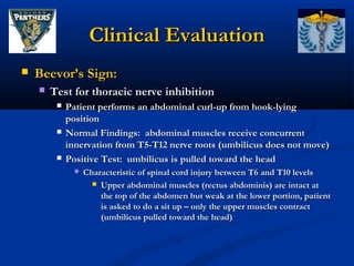 Fiu thoracic and lumbar spine clinical evaluation | PPT