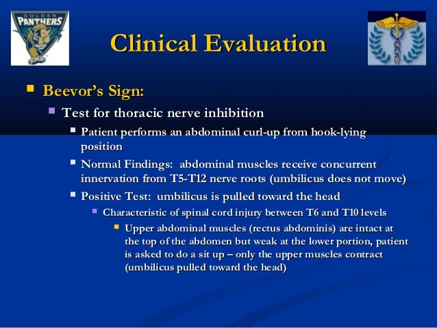 Fiu thoracic and lumbar spine clinical evaluation