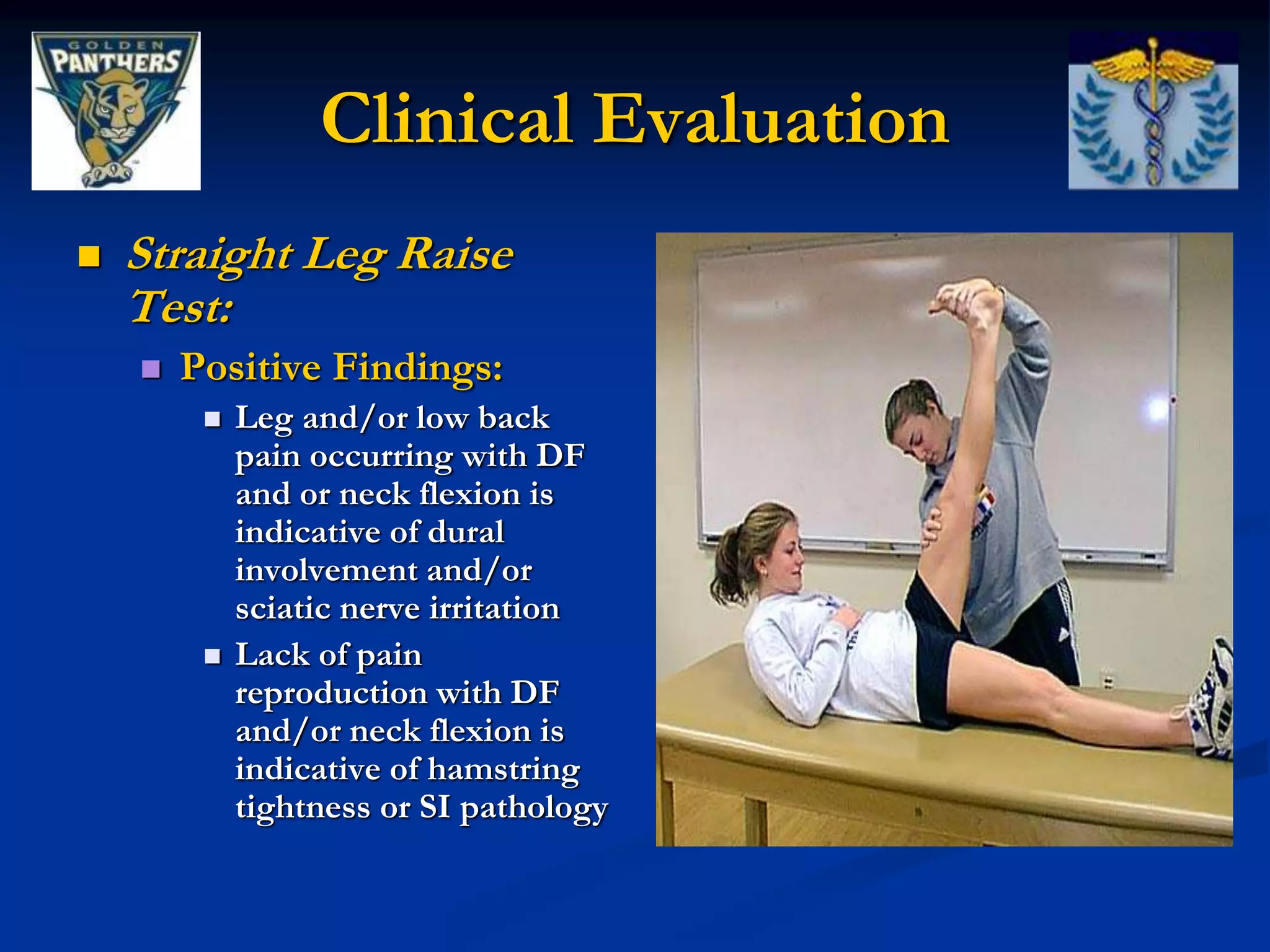 _FIU - Thoracic and Lumbar Spine Special Tests and Pathologies (1 ...