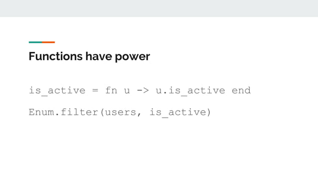 Getting functional with elixir | PPT
