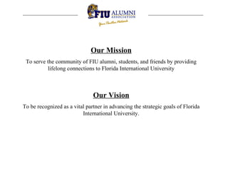 FIU Alumni Association Overview | PPT