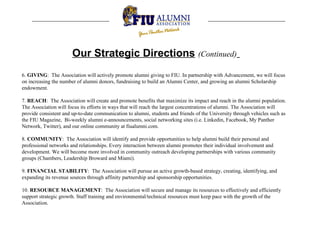 FIU Alumni Association Overview | PPT