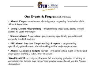 FIU Alumni Association Overview | PPT