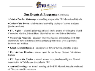 FIU Alumni Association Overview | PPT