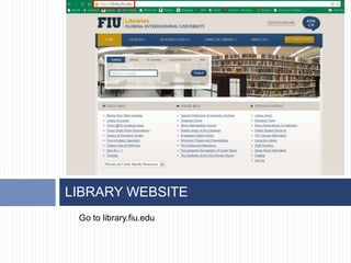 Fiu hosp mgmt_database | PPTX