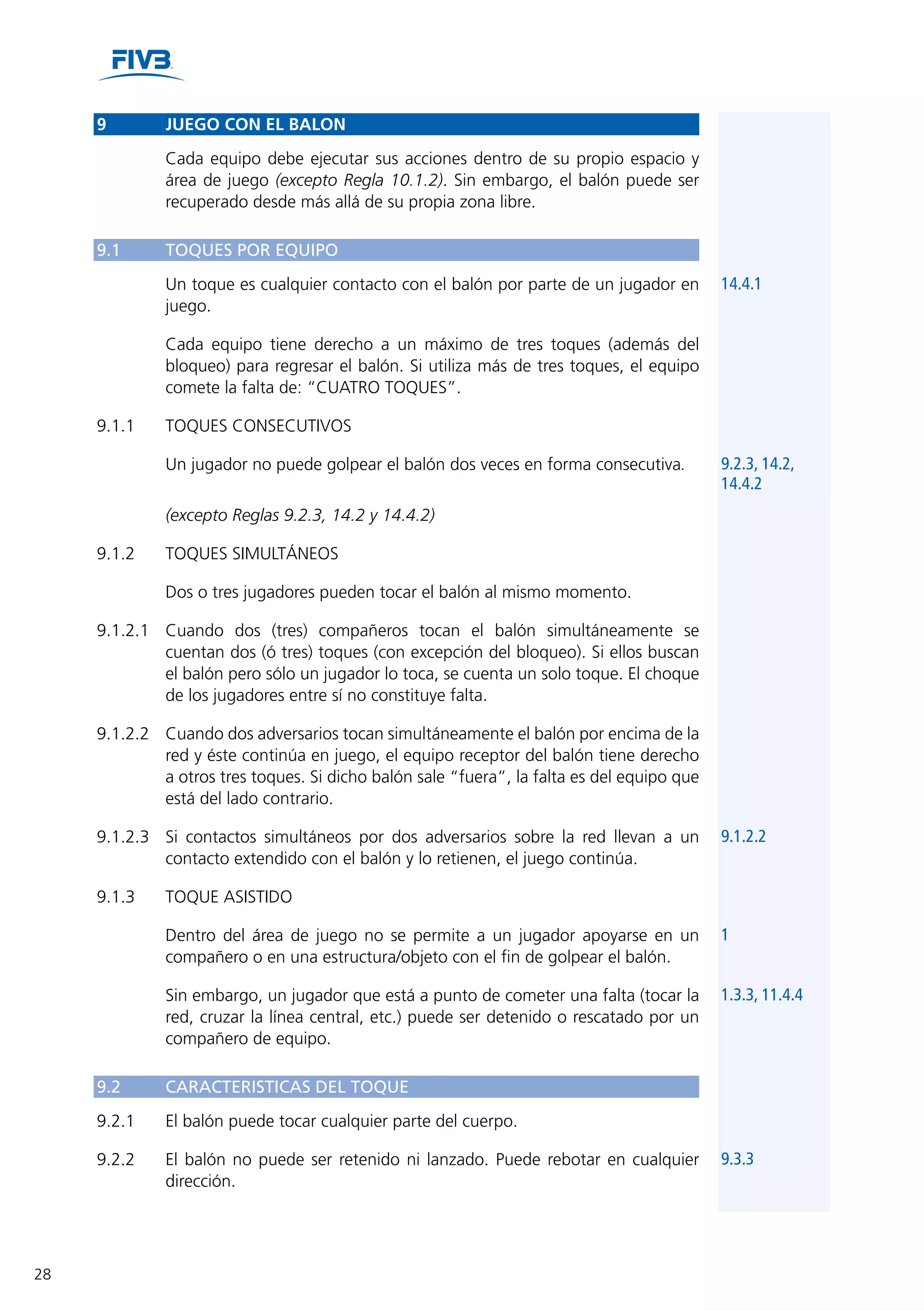 Reglas del voley actualizado | PDF
