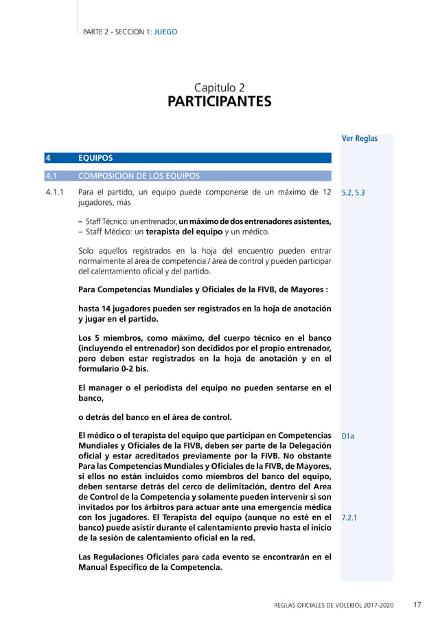 Reglas del voley actualizado | PDF