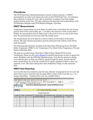 Fivb medical heat_stress_monitoring_protocol | PDF | Beach Volleyball ...