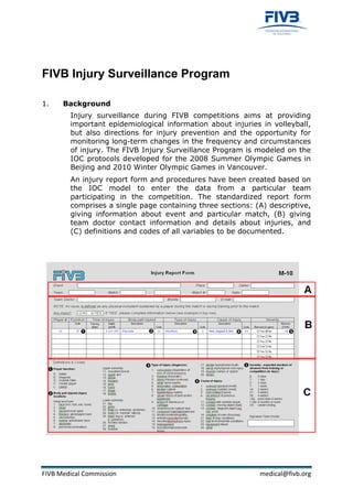 Fivb medical injury_surveillance_program_and_definitions | PDF