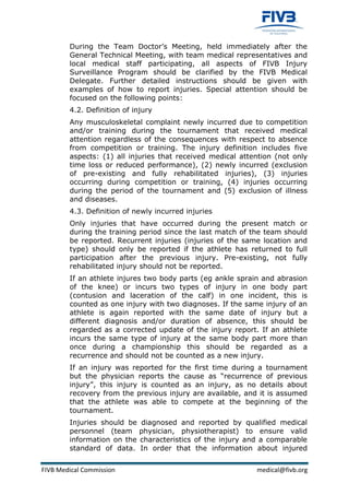 Fivb medical injury_surveillance_program_and_definitions | PDF