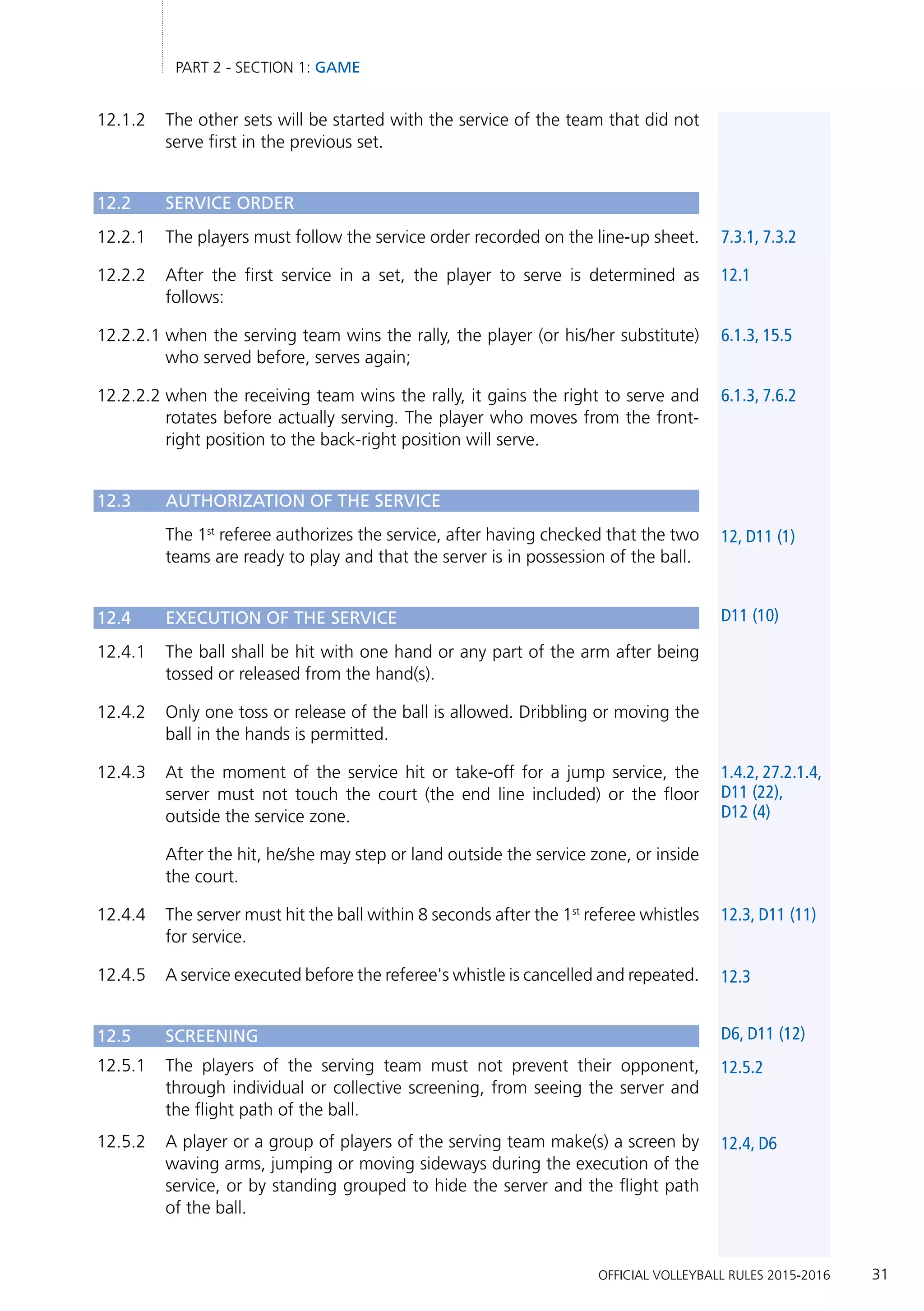 FIVB volleyball rules | PDF