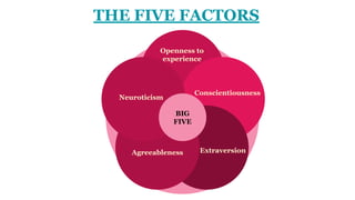 Five factor/OCEAN model by Robert McCrae and Paul Costa | PDF