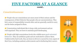 Five factor/OCEAN model by Robert McCrae and Paul Costa | PDF