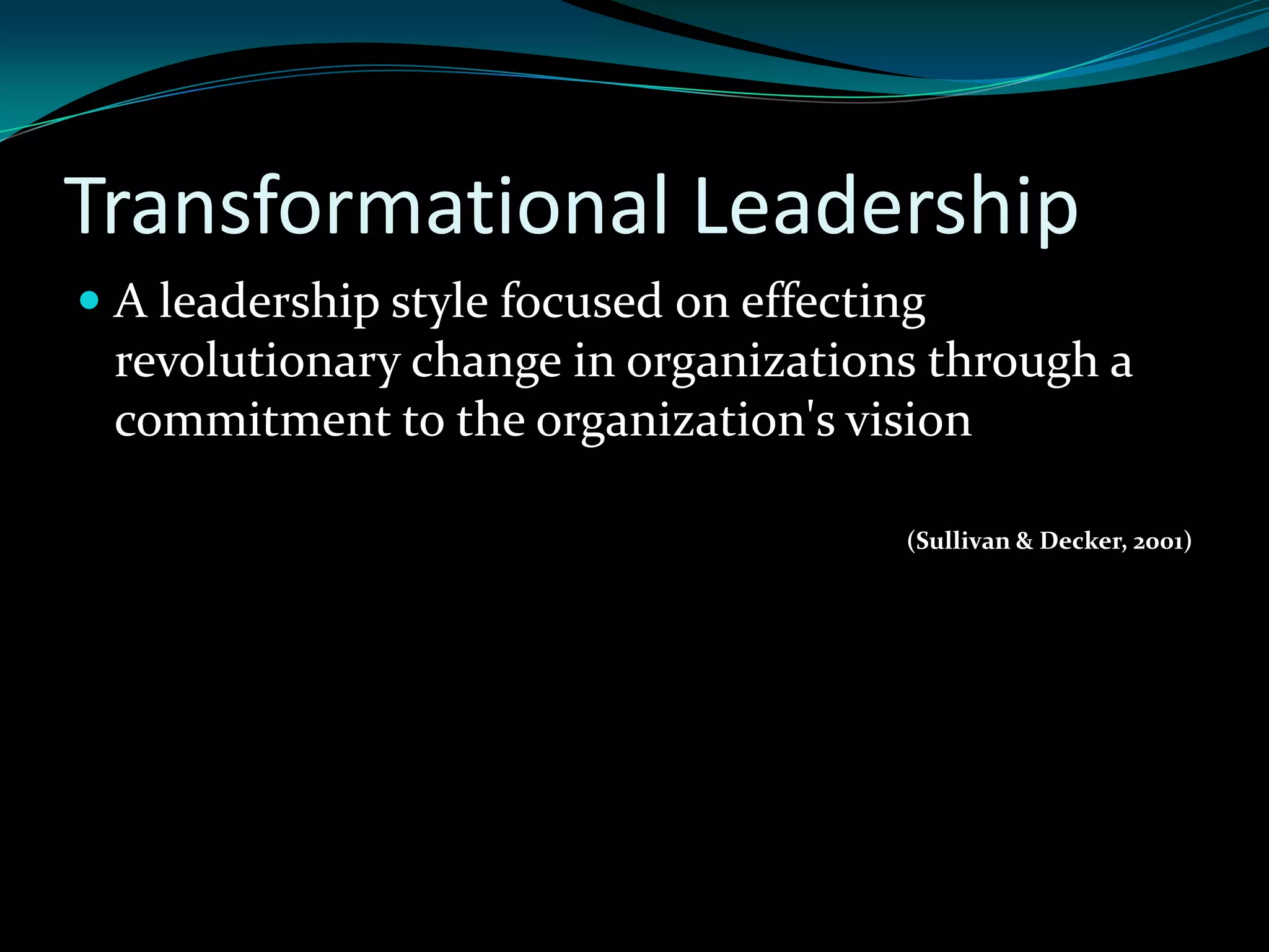 Five factor model of personality and transformational leadership | PPTX ...