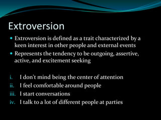 Five factor model of personality and transformational leadership | PPTX ...