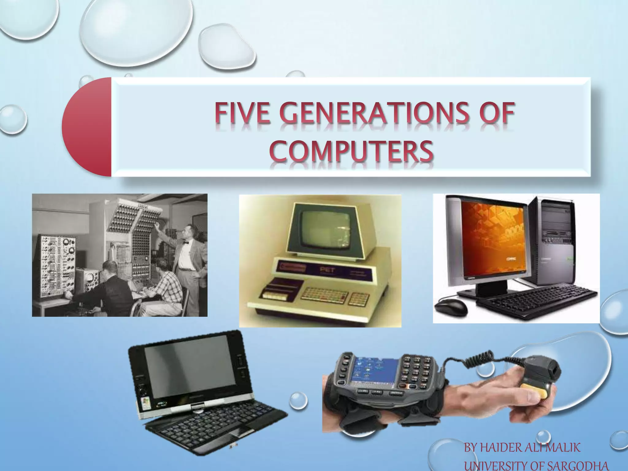 Five generations-of-computers | PPTX