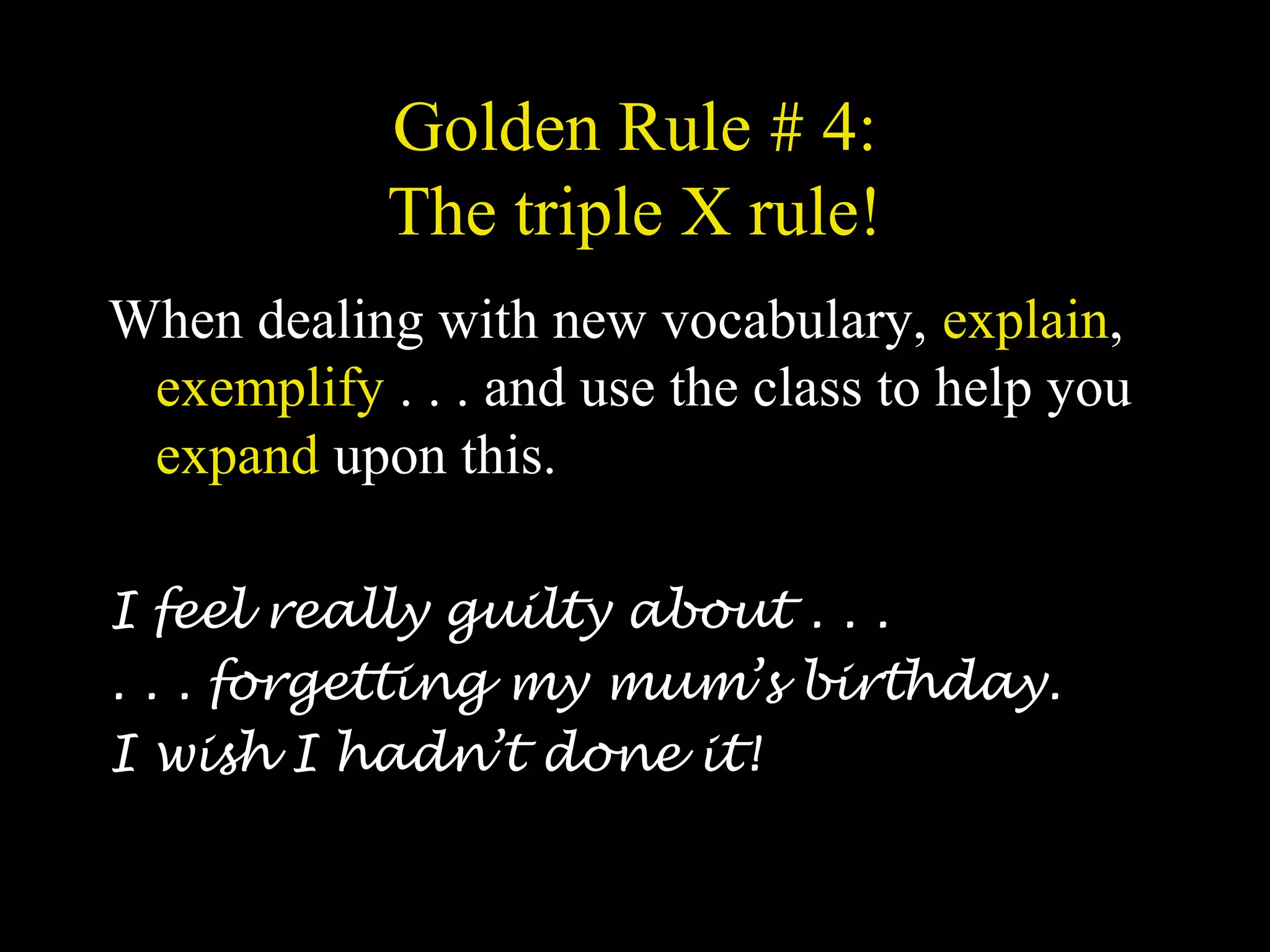 Five Golden Rules | PPT